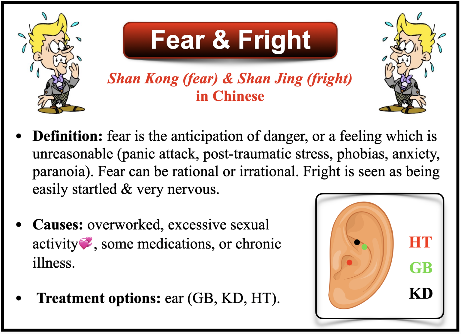 The BEST Acupuncture Points for Fear, Phobia, Anxiety and Shock